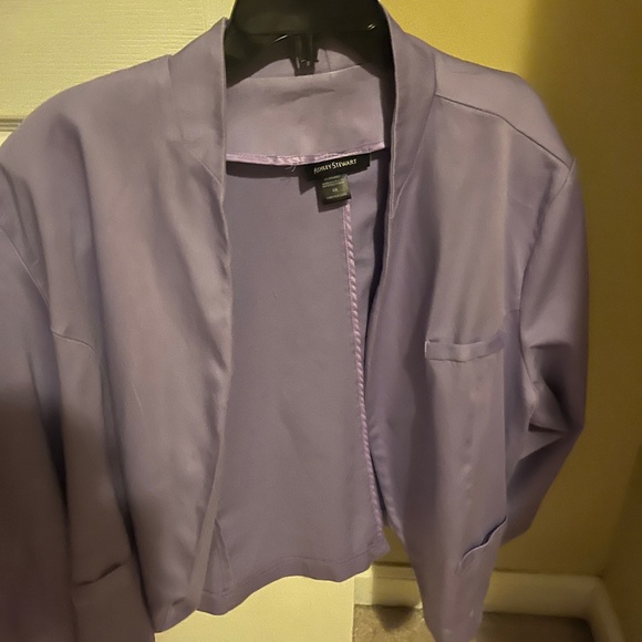 Ashley Stewart | Jackets & Coats | Purple Lilac Crop Jacket Perfect For ...